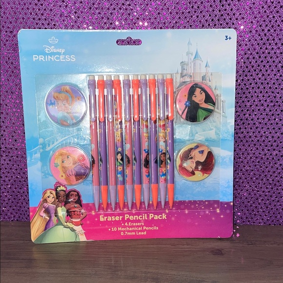 Disney | Office | Disney Princess Eraser Pencil Set | Poshmark